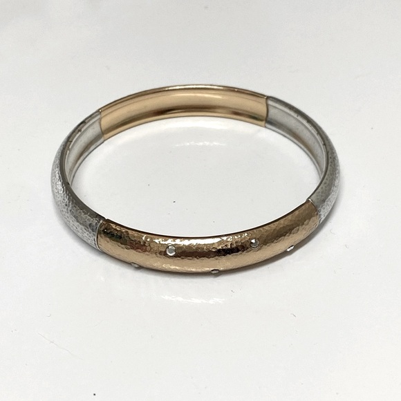 Brighton | Jewelry | Brighton Two Tone Silver Plated Bangle With ...